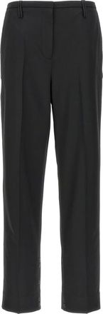 Ganni Femme, Pantalons, Noir, Taille: 42 FR Pleated Pantalons