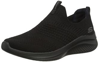 Skechers Femme Ultra Flex 3.0 Classy Charm Basket, Black, 38.5 EU
