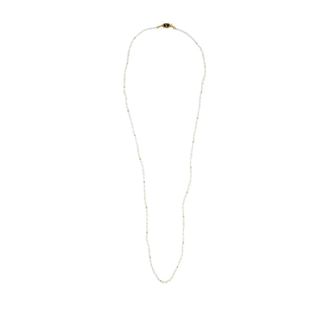Valentino Garavani Perlenhalskette mit Emaille-Detail - - Accessories - Herren - Beige - ONE SIZE