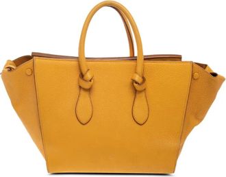 Celine sac &agrave; main Tie en cuir - Jaune