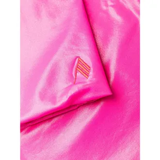 The Attico Stretch Polyamide with Metallic Sheen Skirt - Pink