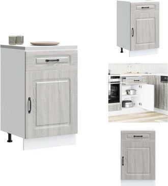 vidaXL Vidaxl - Armoire de cuisine Kalmar sonoma gris bois dingénierie - Armoire De Cuisine - Armoires De Cuisine - Meuble Bas Dévier - Meuble Bas Dévier