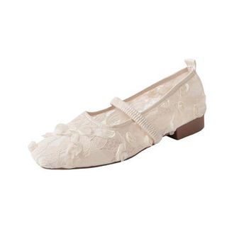 Generic Chaussures Mary Jane &eacute;l&eacute;gantes et confortables pour femme - Couleur unie - Respirantes - Style classique - Avec sangle &eacute;lastique - Pour le travail et 