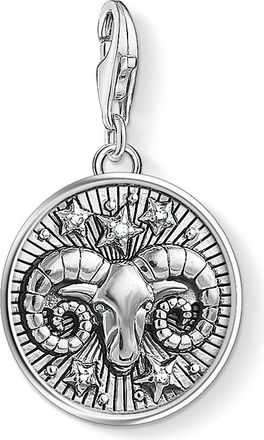 Thomas Sabo Thomas Sabo Damen Charm-Anhänger Sternzeichen Widder Charm Club 925 Sterling Silber 1640-643-21