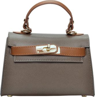 Isabella Rhea Zweifarbig Rindsledertasche