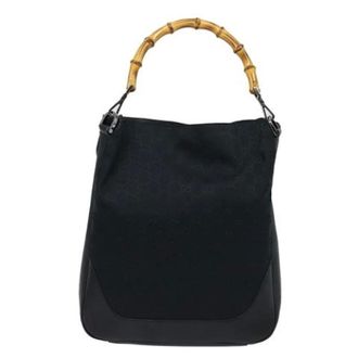 Gucci Sac &agrave; main en toile Pre-owned - Femme - Pre-owned - Noir - Taille: ONE Size