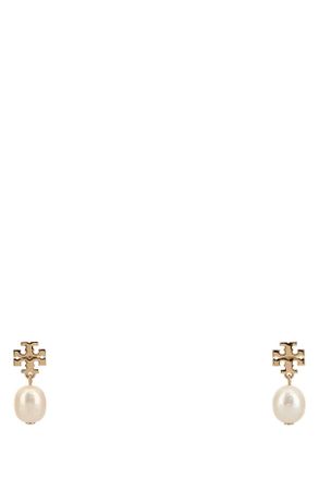 Tory Burch Cultured Pearl Drop Earrings - Gold