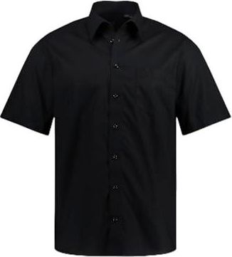 JP1880 Chemise à Manches mi-Longues pour Homme col varié 1/1, Noir, XXXL