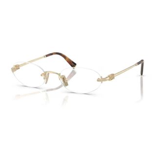 Miu Miu Pale Gold Brillengestelle Sonnenbrille - - Accessories - unisex - Gelb - 51 MM