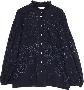 Antik Batik Femme, Blouses et Chemises, Bleu, Taille: 38 FR Blouse Bandini