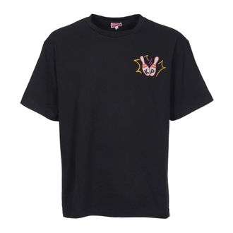 Kenzo Schwarze Baumwoll-Tops - - Tops - Herren - Schwarzk - M