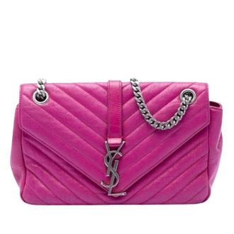 Saint Laurent Pre-owned Sac Bandouli&egrave;re College - Femme - Pre-owned - Rose - Taille: ONE Size