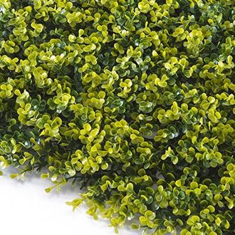 Tenax Divy Panel Buxus 100x100 cm Grün, Modulares Paneel mit künstlichen 3D-Blättern im Buchsbaum-Stil für Wände, vertikale Gärten und Innen-/Außendekoratio