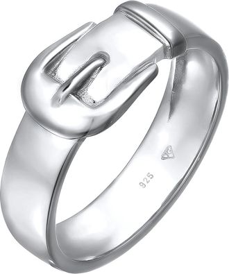 Elli Damen Ring Klassik 925 Sterling Silber Größe: 52 mm 0605843111