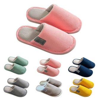 Generic Pantoufles &agrave; enfiler pour homme et femme, chaussures dint&eacute;rieur d&eacute;contract&eacute;es de couleur unie avec doublure en fausse fourrure et mousse &agrave; m&eacute;moire de 