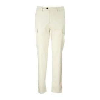 Brunello Cucinelli Homme, Pantalons, Blanc, Taille: L Cotton Pantalons