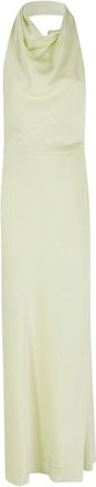 SIMKHAI Femme, Robes, Vert, Taille: 34 FR Reannon Draped Satin Gown