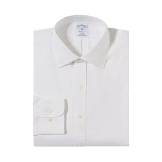 Brooks Brothers Regular Fit Non-Iron Oxford Hemd mit Ainsley Kragen - - Shirts - Herren - Wei&szlig; - S