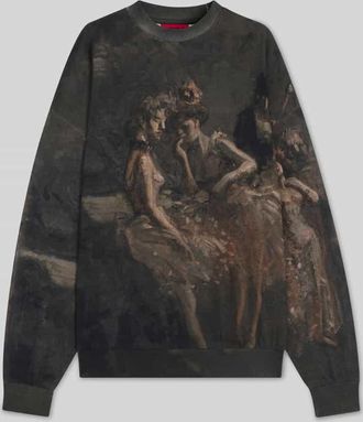 HUGO BOSS Oversized Sweatshirt mit Jean-Louis-Forain-Print Modell DABUSI