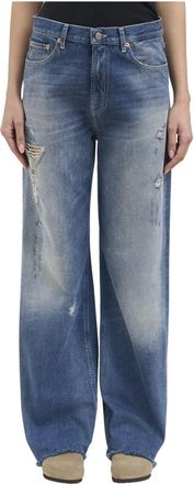Dondup Femme, Jeans, Bleu, Taille: W29 Francine Wide Jeans