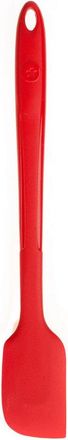 Kochblume Design Teigschaber M | Premium-Silikon | Hitzbeständig | Spülmaschinenfest | 28cm | Farbe: rot