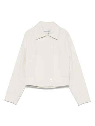 Lanvin veste boutonnée à col contrastant - Tons neutres