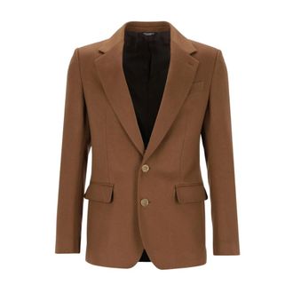 Dolce & Gabbana Veste Sicilia Light simple boutonnage en cachemire - Homme - Vestes - Brun - Taille: XL