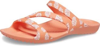 Crocs Femme Kadee II Graphic Sandal W Sandales, Papaya/Multi, 34/35 EU