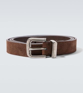 Brunello Cucinelli G&uuml;rtel aus Veloursleder