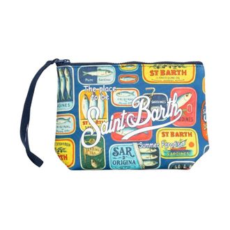 MC2 Saint Barth Homme, Sacs, Multicolore, Taille: ONE Size Aline Scuba Sardine Tins Pochette