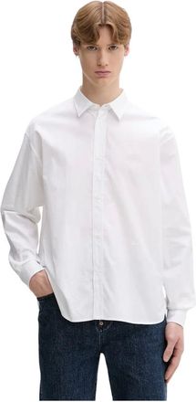 Kenzo Homme, Chemises, Blanc, Taille: 2XL Chemise Casual en Coton Popeline