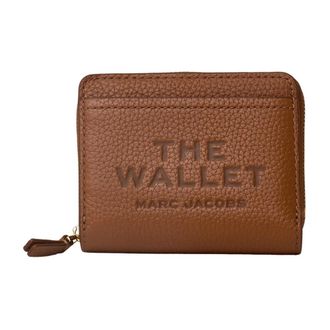Marc Jacobs Le Petit Portefeuille Compact en Cuir - Femme - Accessoires - Brun - Taille: ONE Size