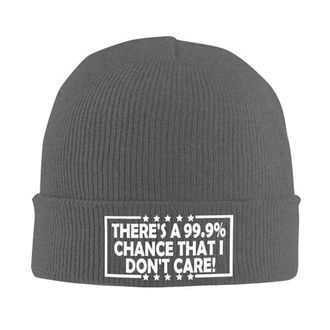 Generic Il Y A 99% De Chances Que Je MEn Fiche. Femme Homme Bonnet De Trawler Classique Bonnets Tricot&eacute; &Eacute;lastique Bonnets Hiver pour Course &Agrave; Pied Sport Rando