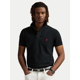 Polo Ralph Lauren Poloshirt Core Replen 710782592 Schwarz Custom Slim Fit