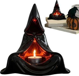 Generic Halloween-Kerzenhalter - Gruseliger Votivkerzenständer, geisters-Hexen-Kerzenhalterr Für Wohnungsbewohner, Hausbesitzer, Herbstliebhaber, Arbeitszimme