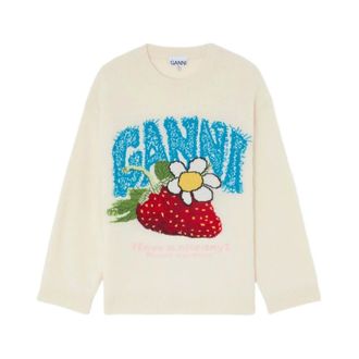 Ganni Damen, Strickwaren, Wei&szlig;, XSGr&ouml;&szlig;e