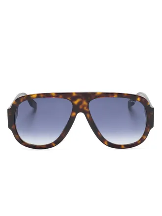 Marc Jacobs lunettes de soleil à monture navigateur - Marron