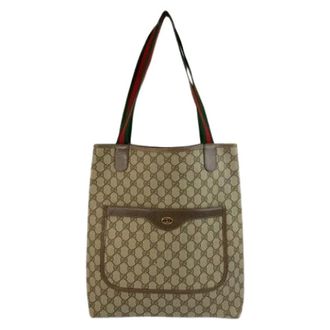 Gucci Sac cabas Pre-owned en toile GG Supreme - Femme - Pre-owned - Brun - Taille: ONE Size
