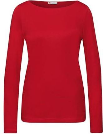 Street One 3228737 T-Shirt Basique &agrave; Manches Longues, Framboise Jazz, 40 Femme