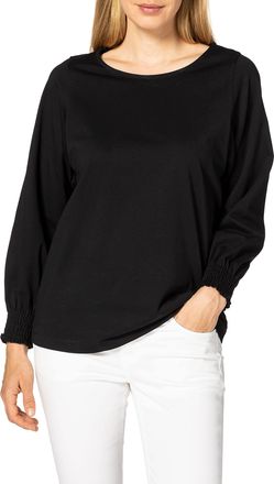 Benetton (Z6ERJ) Damen Maglia GIROCOLLO 3/4 3BL0E1AB5 T-Shirt, Schwarz 100, X-Small