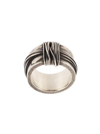 Werkstatt M&uuml;nchen bague Tape en argent - M&eacute;tallis&eacute;