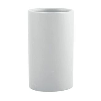 Spirella Zahnputzbecher Zahnbürstenhalter Keramik Tube 7x11,5 cm Weiß Matt, White