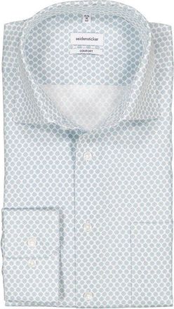 Seidensticker Seidensticker Herren Hemd gr&uuml;n Baumwolle