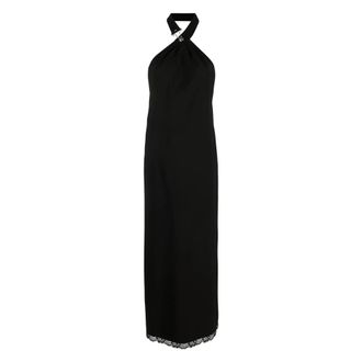 Moschino Halter Neck Midi Kleid - - Dresses - Damen - Schwarzk - L