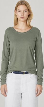 Hempage Hempage Damen vegan Langarmshirt Leicht Moosgr&uuml;n