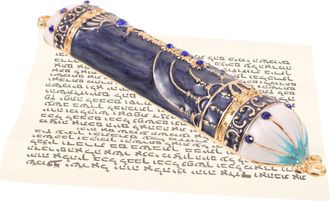 NUOBESTY Metall Mezuzah T&uuml;rdeko Religi&ouml;ses J&uuml;disches Symbol mit Glatten Kanten und Langlebigem Material Dekorative Schriftrolle f&uuml;r Haus Wand Hanukkah Geschenk