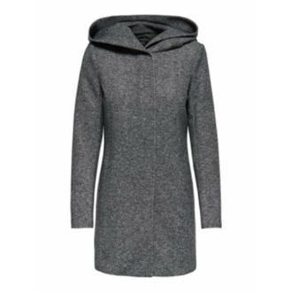 Only Dunkelgrauer Melange Damenmantel - - Coats - Damen - Grau - XL