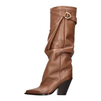 Elena Iachi Hoher Wildlederstiefel - - Shoes - Damen - Braun - 40 EU