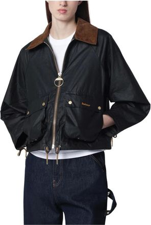 Barbour Femme, Vestes, Bleu, Taille: 40 FR Veste cir&eacute;e Marron