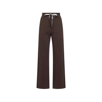 Max Mara Femme, Pantalons, Brun, Taille: 40 FR Bali Wide Pantalons